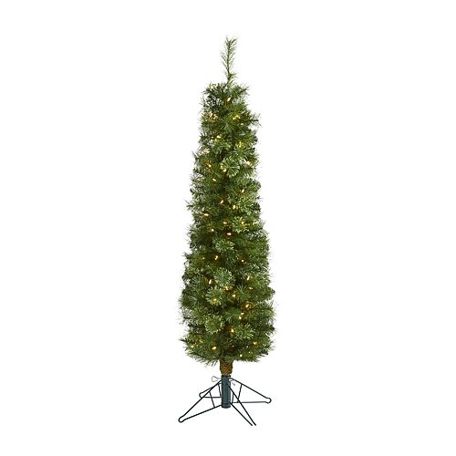 Click here for Nearly Natural Pencil Faux 5 Foot Pre-Lit Christma... prices