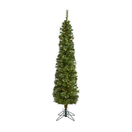 Click here for Nearly Natural Pencil Faux 6 Foot Pre-Lit Christma... prices