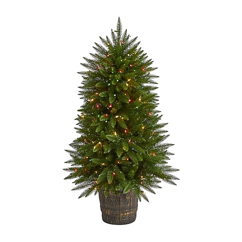 Click here for Nearly Natural Sierra Faux 5 Foot Pre-Lit Fir Chri... prices