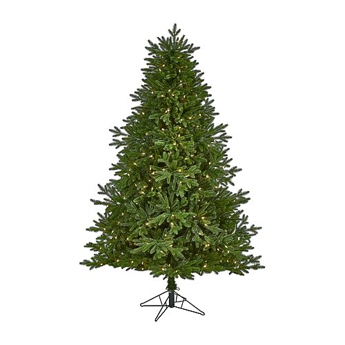 Click here for Nearly Natural Real Touch Faux 7 Foot Pre-Lit Fir... prices