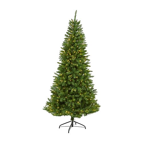 Click here for Nearly Natural Green Valley Faux 6 1/2 Foot Pre-Li... prices