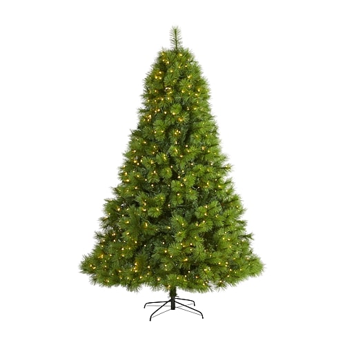 Click here for Nearly Natural Scotch Faux 7 1/2 Foot Pre-Lit Pine... prices