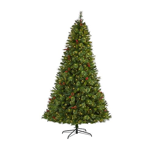 Click here for Nearly Natural Aberdeen Faux 8 Foot Pre-Lit Spruce... prices