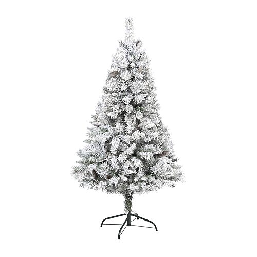 Click here for Nearly Natural Flocked White 5 Foot Pine Christmas... prices