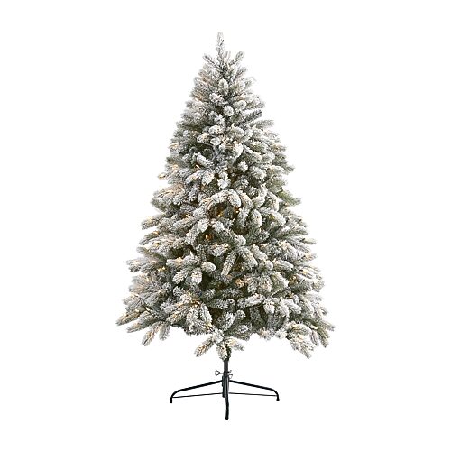Click here for Nearly Natural Flocked Faux 6 Foot Pre-Lit Spruce... prices