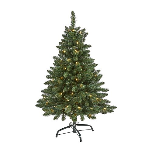 Click here for Nearly Natural 4 Foot Pre-Lit Spruce Christmas Tre... prices