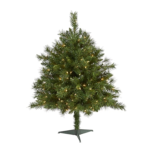 Click here for Nearly Natural Mixed 3 Foot Pre-Lit Pine Christmas... prices
