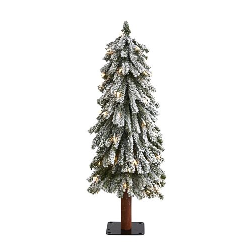 Click here for Nearly Natural Flocked 3 Foot Pre-Lit Christmas Tr... prices