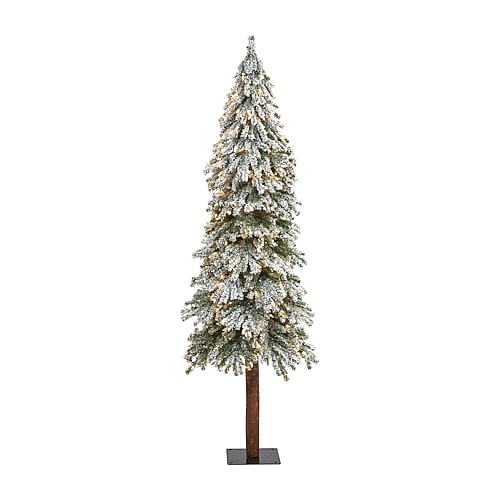 Click here for Nearly Natural Flocked Grand Faux 6 Foot Pre-Lit C... prices