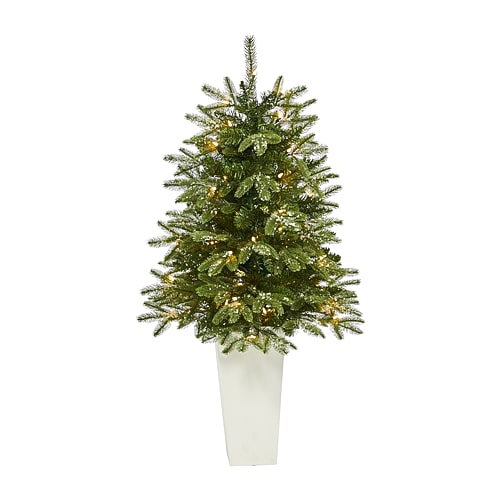 Click here for Nearly Natural Snowed 4 Foot Pre-Lit Fir Christmas... prices