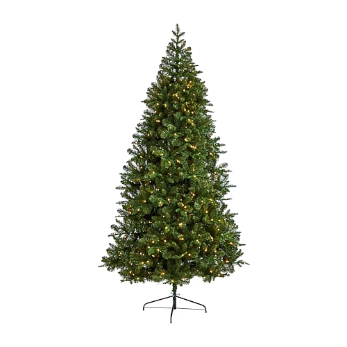 Click here for Nearly Natural Flat Back Faux 8 Foot Pre-Lit Spruc... prices