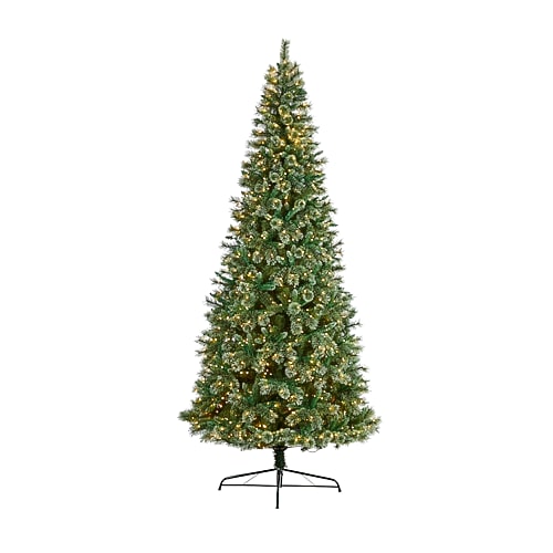 Click here for Nearly Natural Slim Snow Faux 10 Foot Pre-Lit Pine... prices
