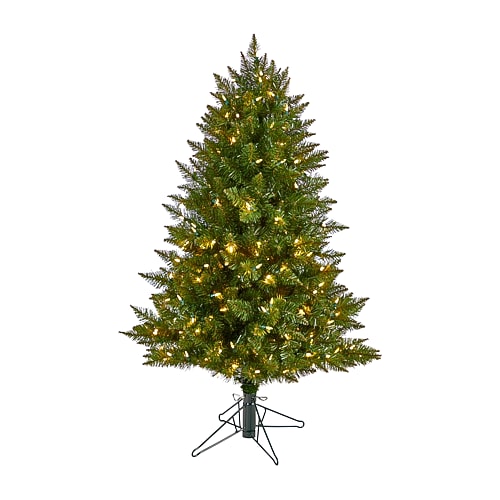 Click here for Nearly Natural Vermont Faux 4 Foot Pre-Lit Spruce... prices