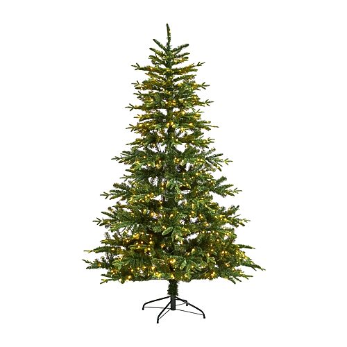Click here for Nearly Natural Montreal Faux 7 Foot Pre-Lit Spruce... prices