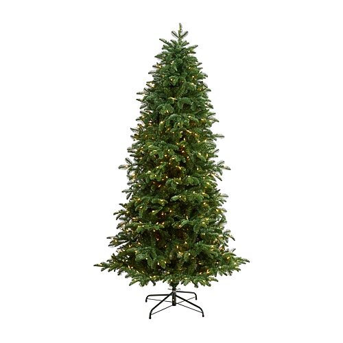 Click here for Nearly Natural Faux 7 Foot Pre-Lit Fir Christmas T... prices