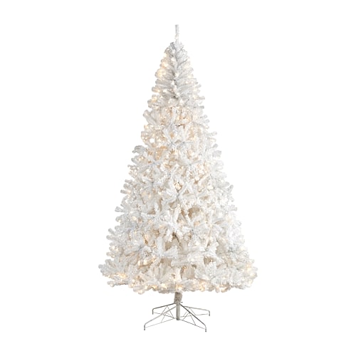 Click here for Nearly Natural White Faux 9 Foot Pre-Lit Christmas... prices
