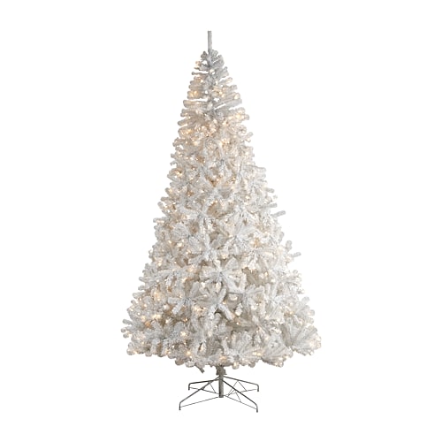 Click here for Nearly Natural White Faux 10 Foot Pre-Lit Christma... prices
