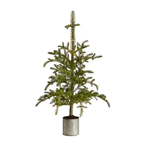 Click here for Nearly Natural Pre Faux 4 1/2 Foot Pre-Lit Pine Ch... prices