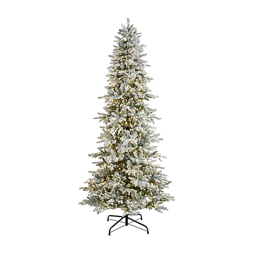 Click here for Nearly Natural Slim Flocked Faux 9 1/2 Foot Pre-Li... prices