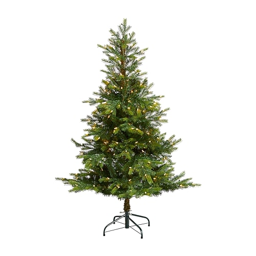 Click here for Nearly Natural Faux 5 Foot Pre-Lit Spruce Christma... prices