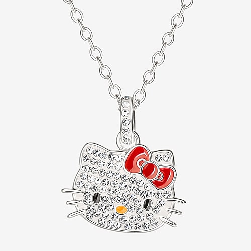 Click here for Hello Kitty Womens Crystal Pure Silver Over Brass... prices