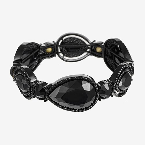 Click here for Mixit Black Womens Black Stretch Bracelet  One Siz... prices
