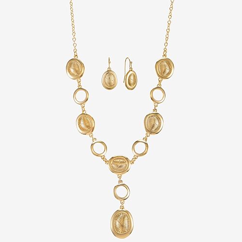Click here for Liz Claiborne Y Necklace And Drop Earring Womens 2... prices
