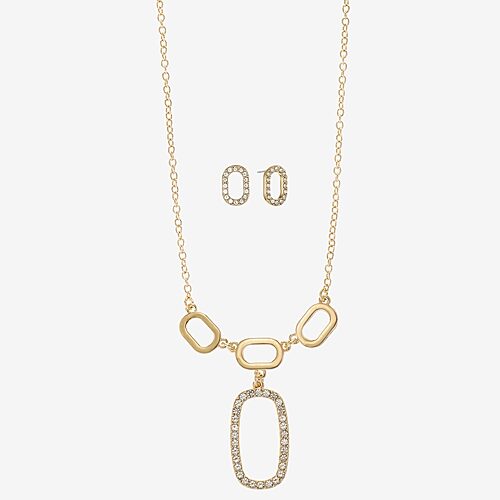 Click here for Liz Claiborne Y Necklace And Stud Earring Womens G... prices