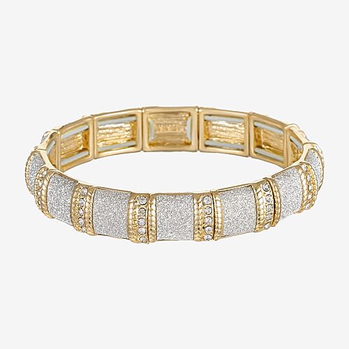Click here for Monet Jewelry Gold Tone Womens Glass Stretch Brace... prices