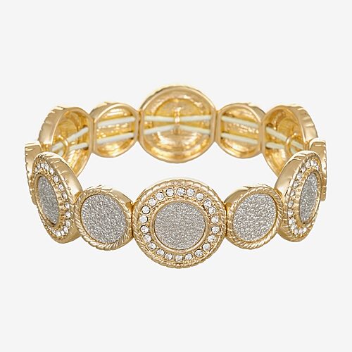 Click here for Monet Jewelry Womens Glass Round Stretch Bracelet... prices