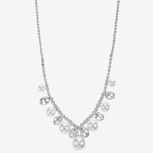 Click here for Monet Jewelry Timeless Silver Tone Womens 17 Inch... prices