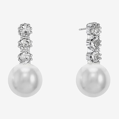 Click here for Monet Jewelry Timeless Silver Tone Womens Glass Si... prices