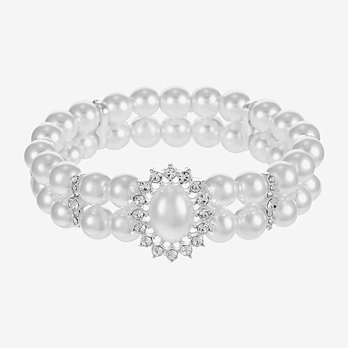 Click here for Monet Jewelry Timeless Silver Tone Womens Glass Si... prices