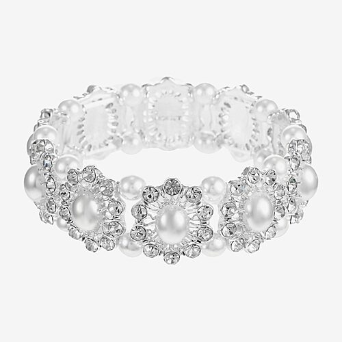 Click here for Monet Jewelry Timeless Silver Tone Womens Glass Si... prices