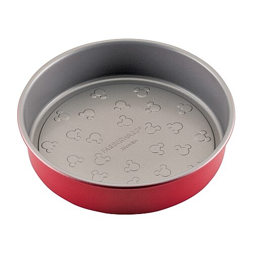 Farberware Steel Disney Bake with Mickey Mouse 8 Nonstick Round Cake Pan - Red