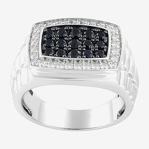 Click here for Mens Genuine Black Sapphire Sterling Silver Fashio... prices