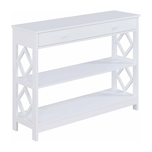 Click here for Convenience Concepts Diamond 1-Drawer Console Tabl... prices