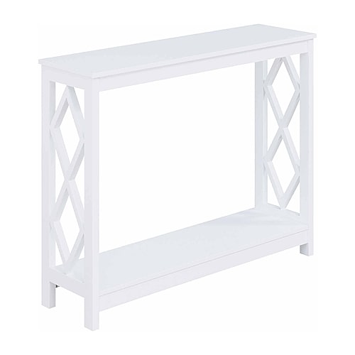 Click here for Diamond Console Table  One Size  White prices