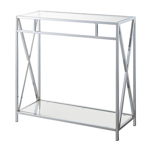 Click here for Convenience Concepts Oxford Glass Top Metal Consol... prices