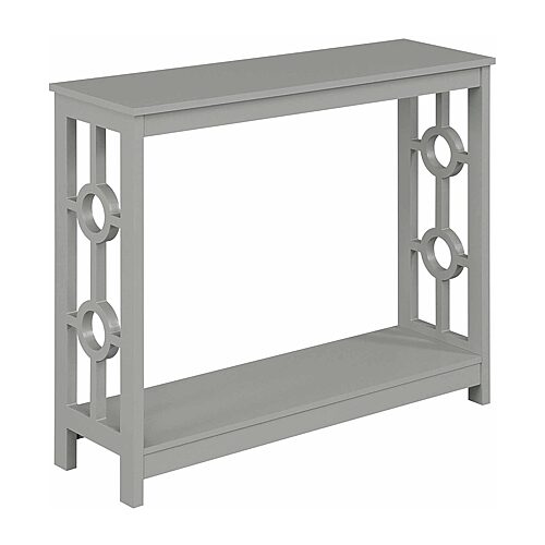 Click here for Ring Console Table With Shelf  One Size  Gray prices