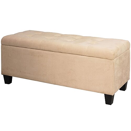Click here for Presley Upholstered Shoe Storage Ottoman  One Size... prices