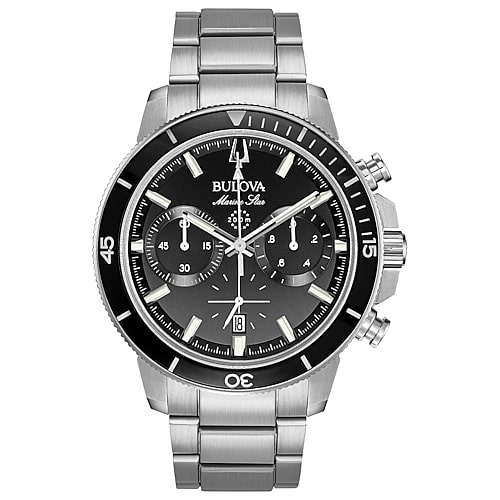 Click here for Bulova Marine Star Mens Black Dial Chronograph Qua... prices