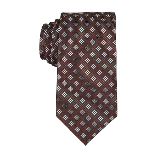 Click here for Stafford Premium Bluff Grid Tie  One Size  Brown prices