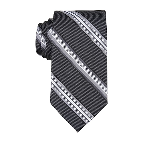 Click here for Stafford Smart Striped Tie  One Size  Black prices