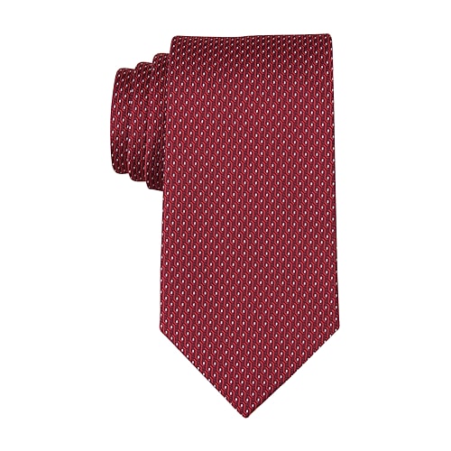 Stafford Magic Micro Tonal Tie  One Size  Red