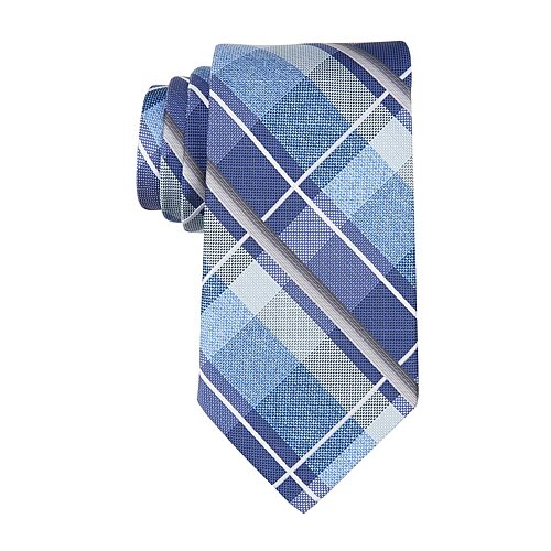 Click here for Stafford Cash Plaid Tie  One Size  Blue prices