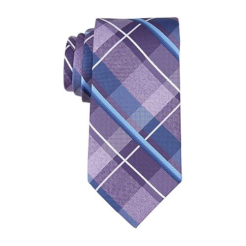 Click here for Stafford Cash Plaid Tie  One Size  Purple prices