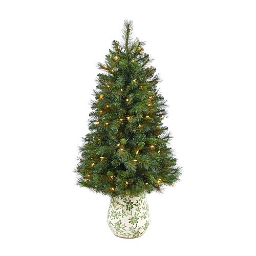 Click here for Nearly Natural Mountain Faux 4 1/2 Foot Pre-Lit Pi... prices