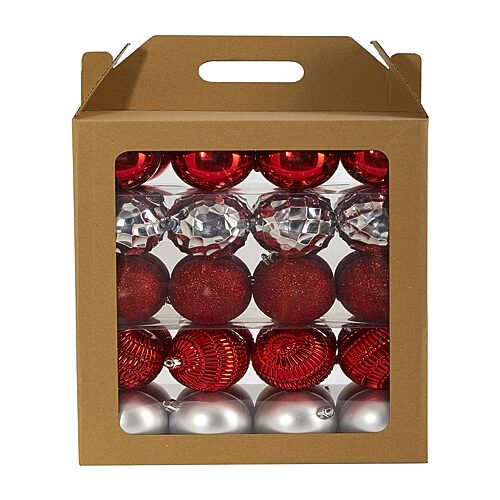 Click here for Nearly Natural Shatterproof Tree Red Box 40-pc. Ch... prices