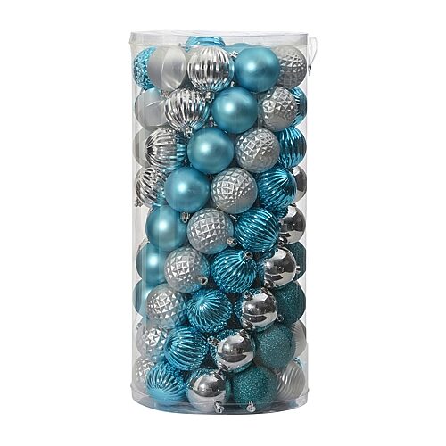 Click here for Nearly Natural Shatterproof Tree Blue Set 100-pc.... prices
